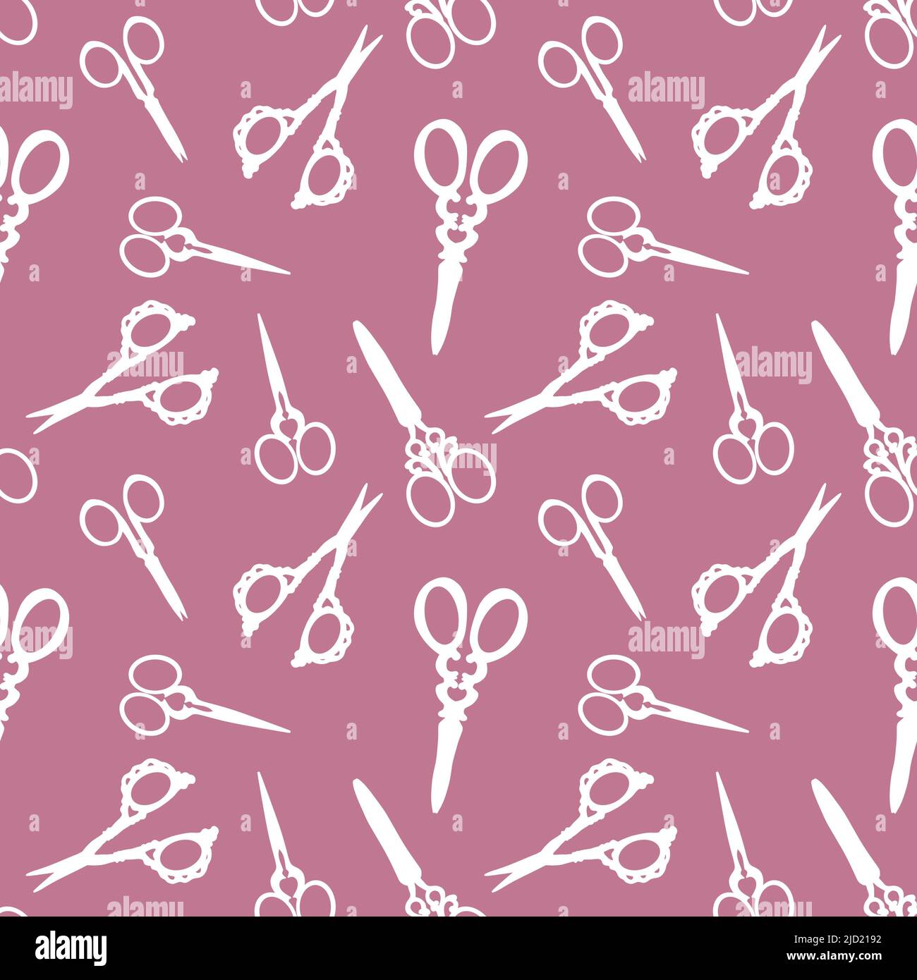 Doodle seamless scissors pattern for fabrics and linens and wrapping ...