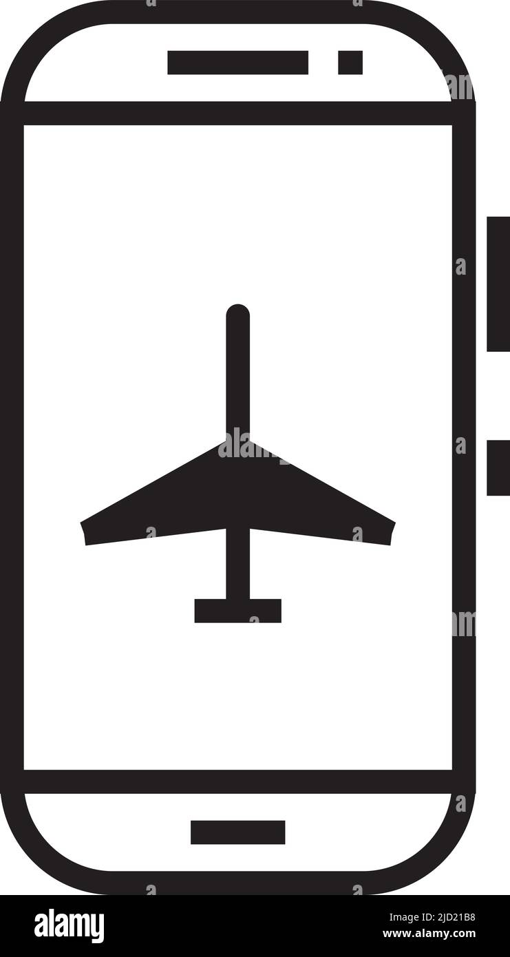 Flight mode icon Cut Out Stock Images & Pictures - Alamy