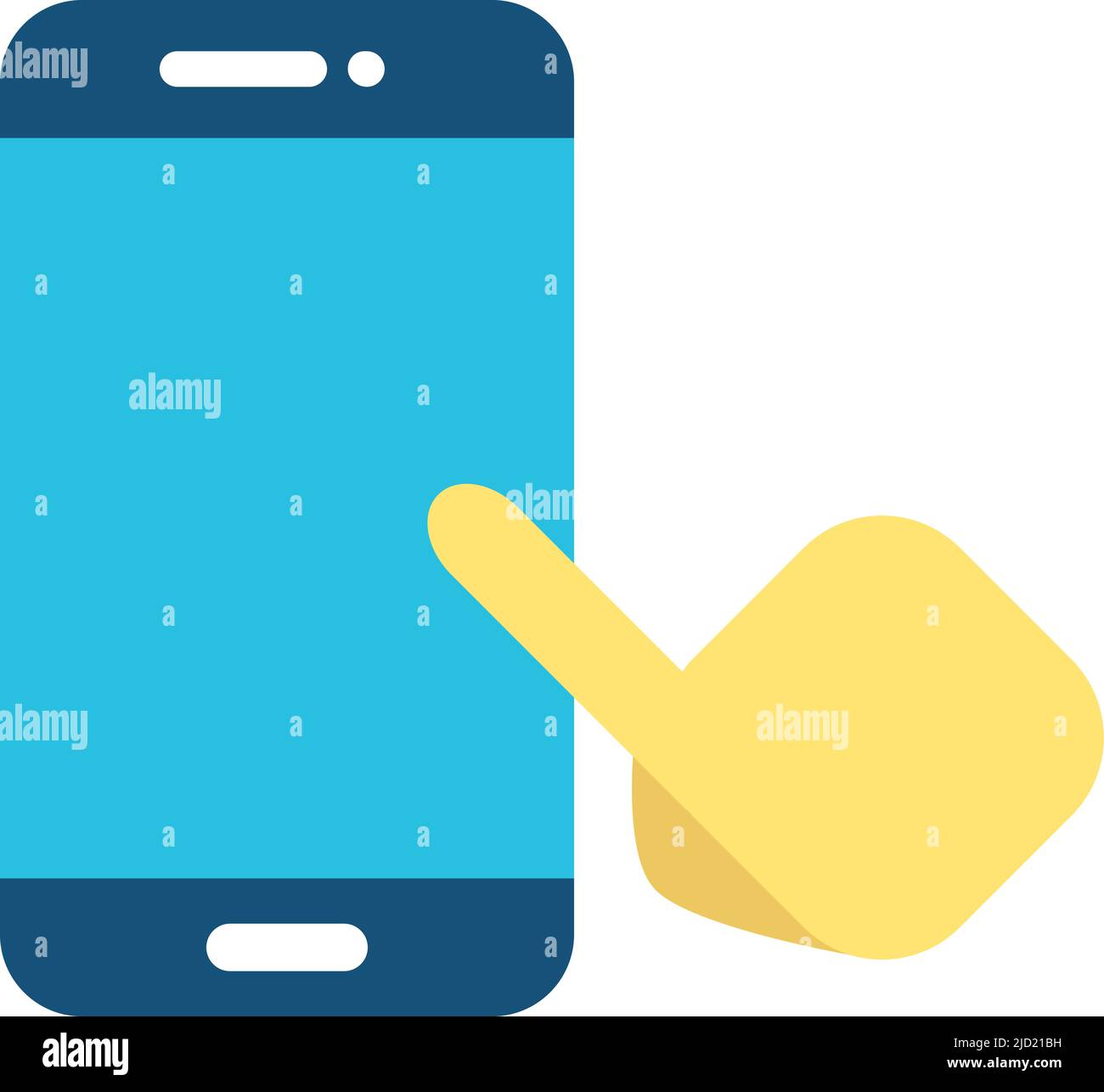 Finger touch phone screen. Smartphone gesture icon Stock Vector Image ...