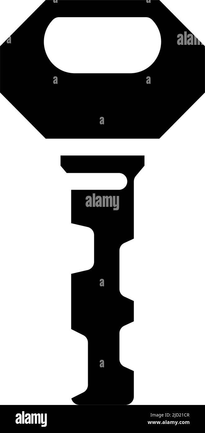 vintage key glyph icon vector illustration Stock Vector Image & Art - Alamy