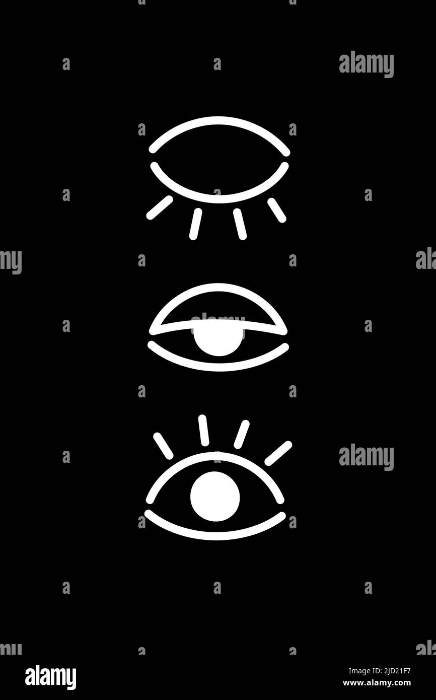 Eyes closed concept Stock Vector Images - Alamy
