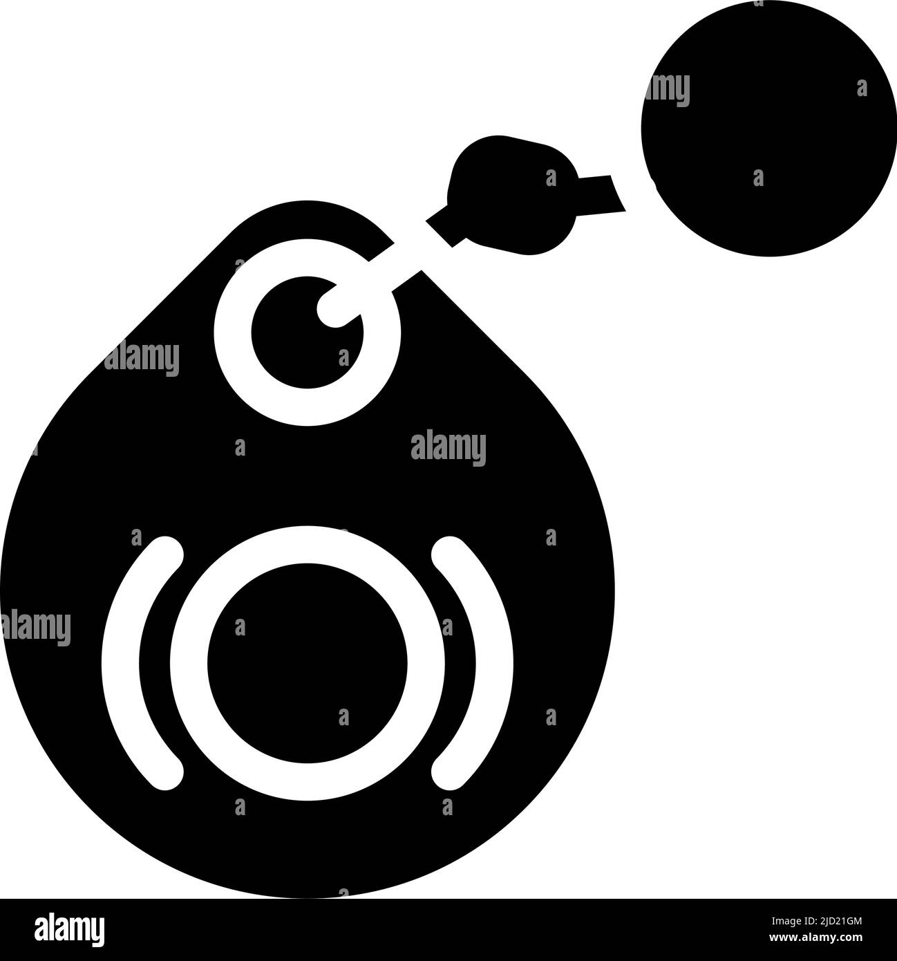 magnetic key from entrance glyph icon vector illustration Stock Vector ...