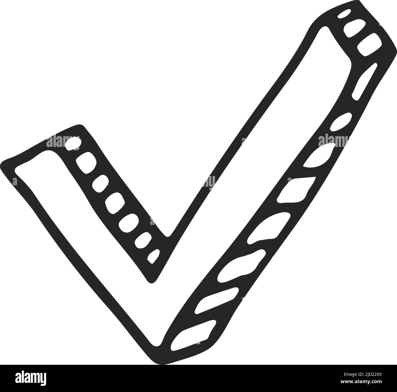 Line icons checkmark quality Cut Out Stock Images & Pictures - Alamy