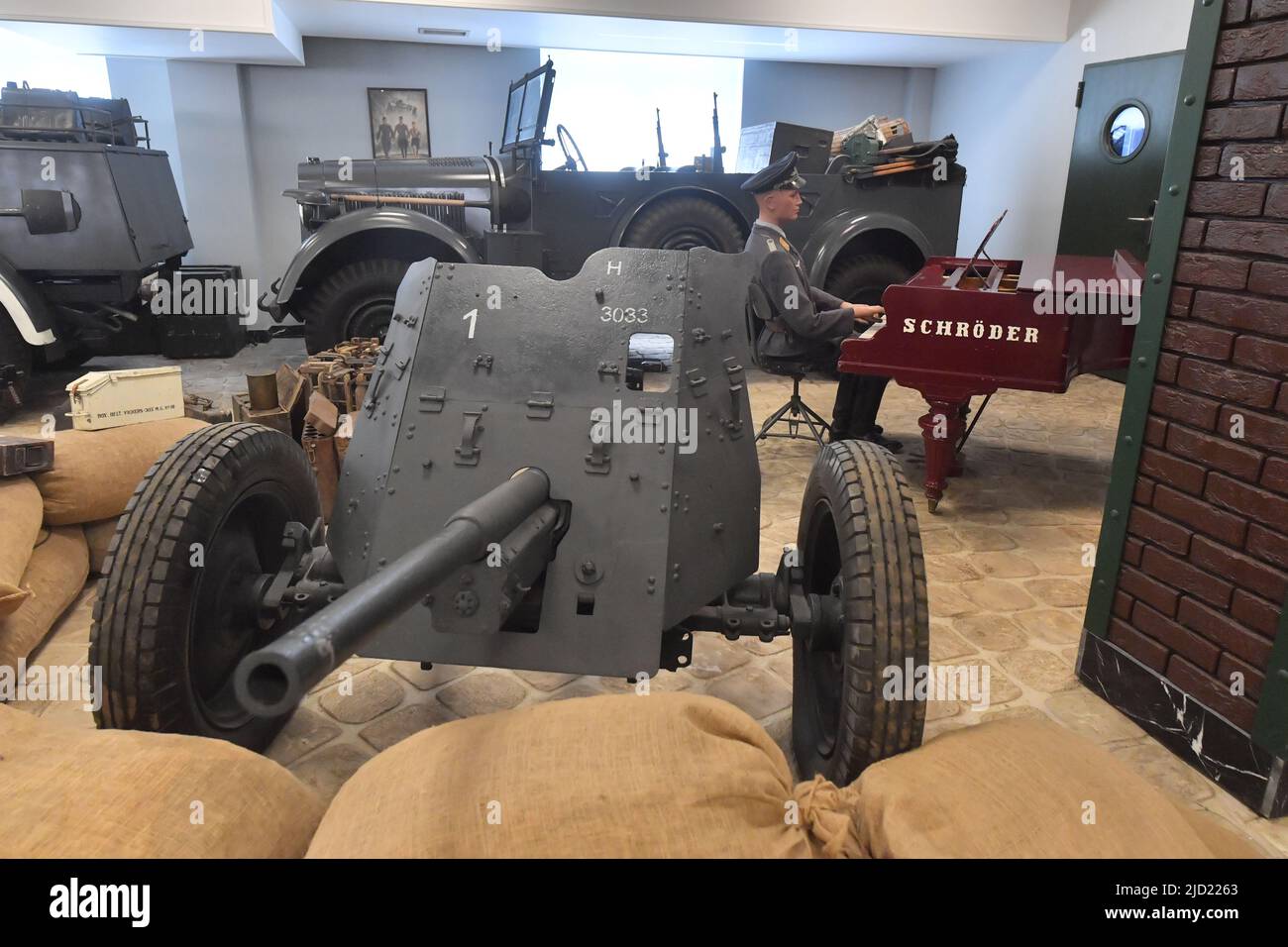 Moscow region. The German 37-mm anti-tank Pak.35/36 gun in the museum ...