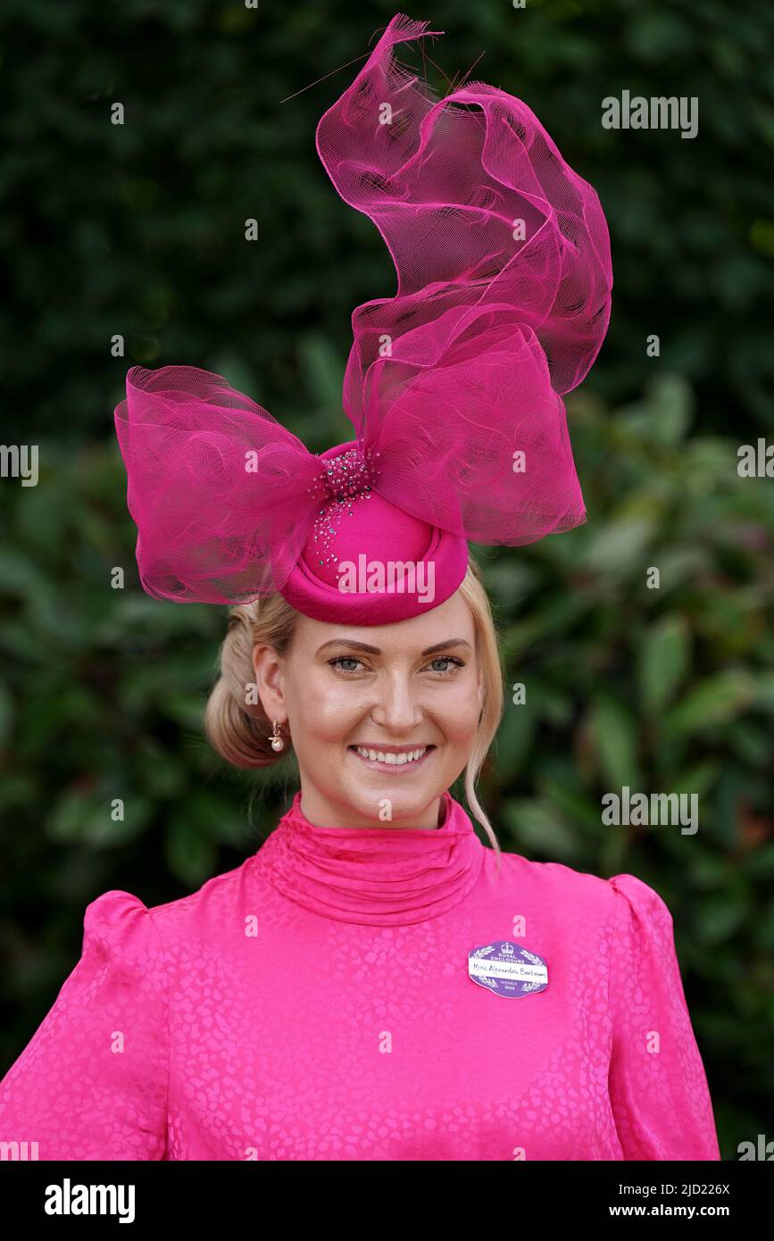 Racegoer Alexandra Bertram during day four of Royal Ascot at Ascot ...