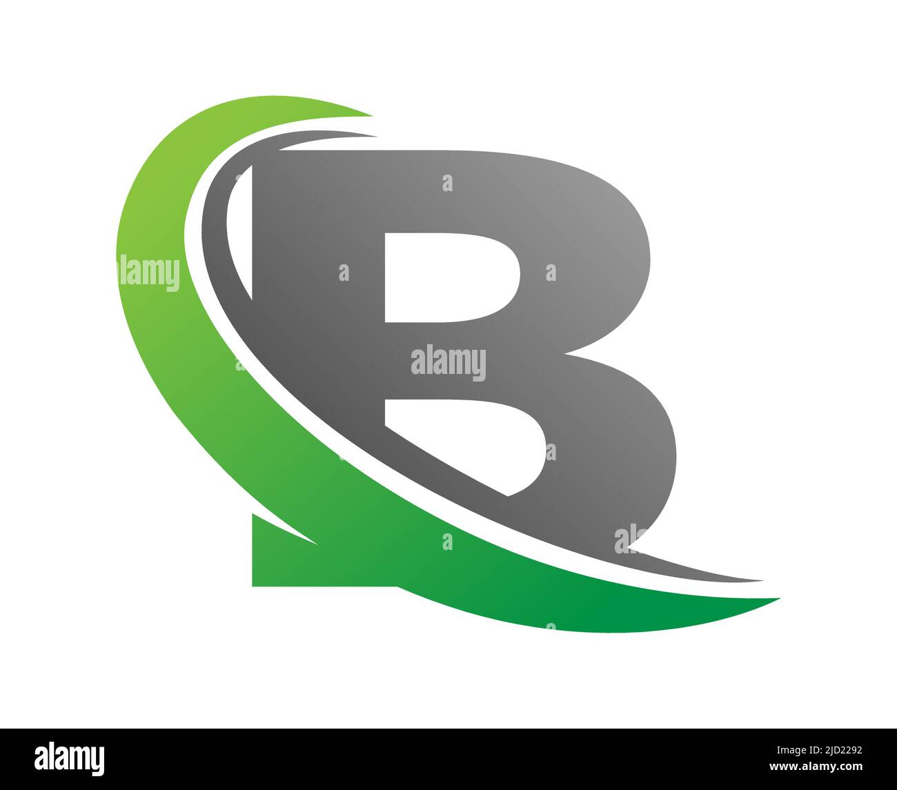 Stylized letter B for monogram, logo, sticker emblem and creative ...