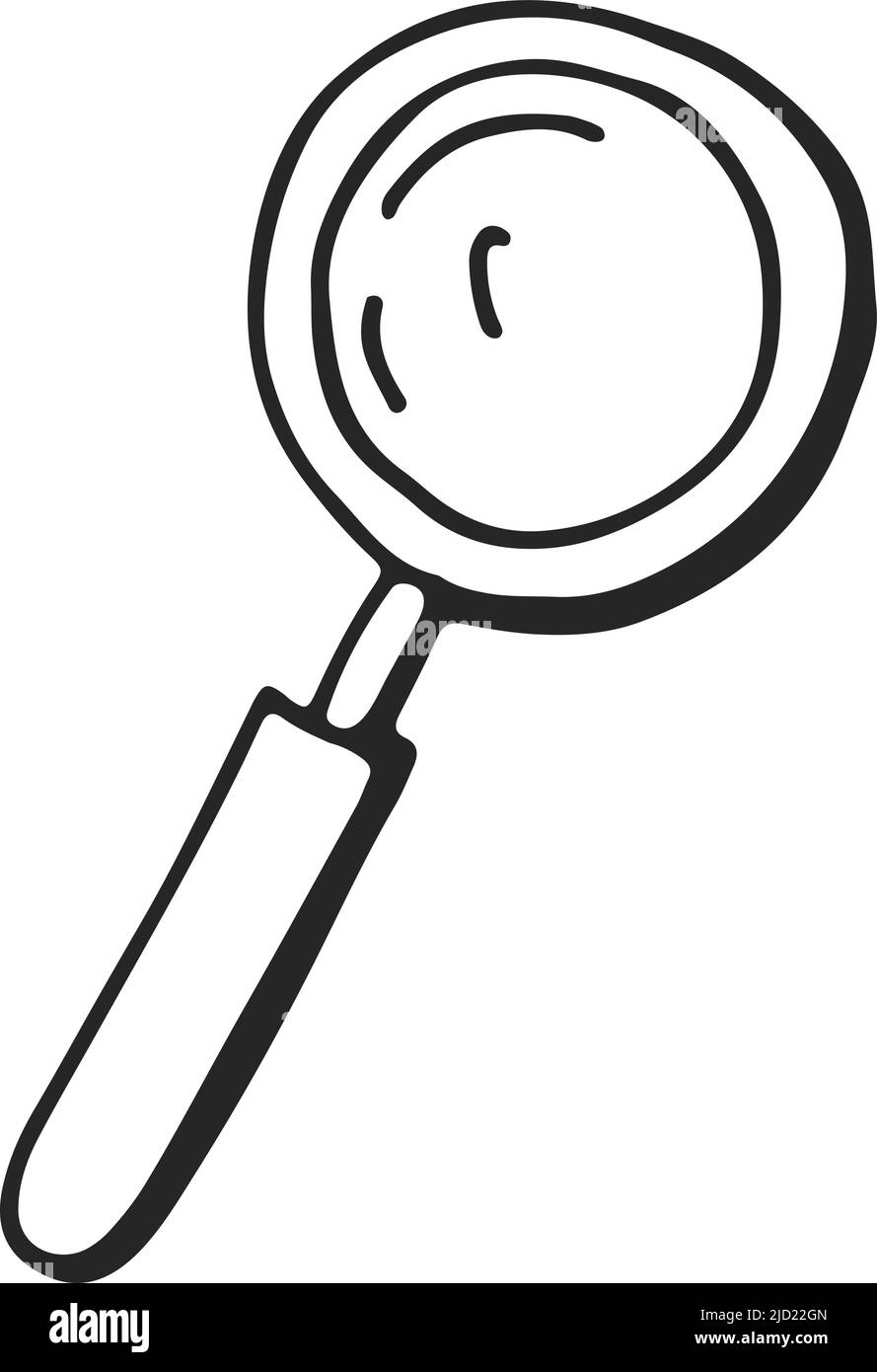 Magnifying glass icon. Hand drawn search symbol Stock Vector Image ...