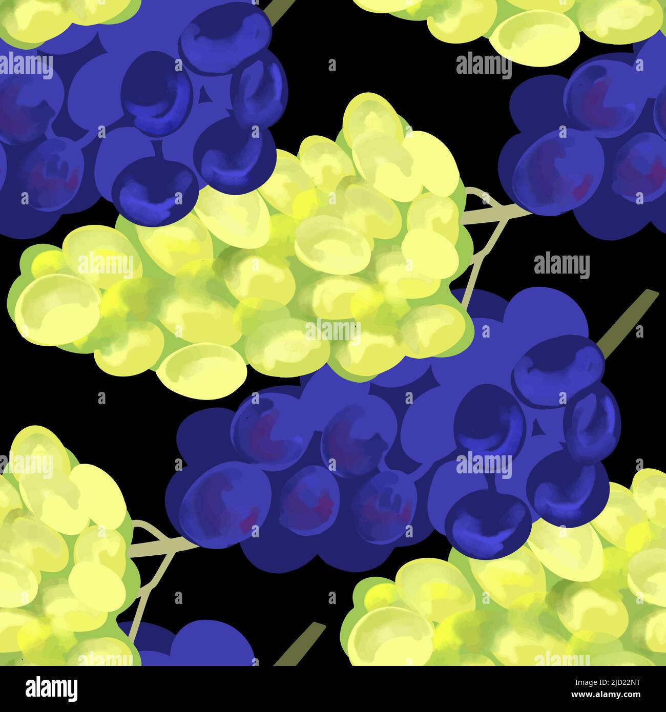 Grapes in the garden Stock Vector Images - Alamy
