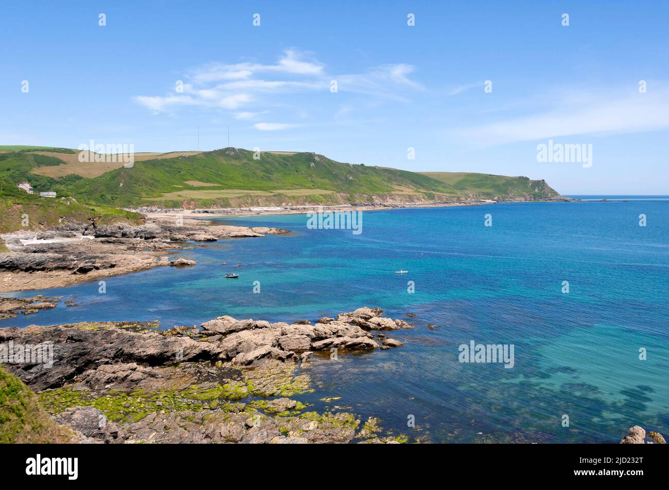 South West Coast Path near Prawle Point, Devon, England Stock Photo - Alamy