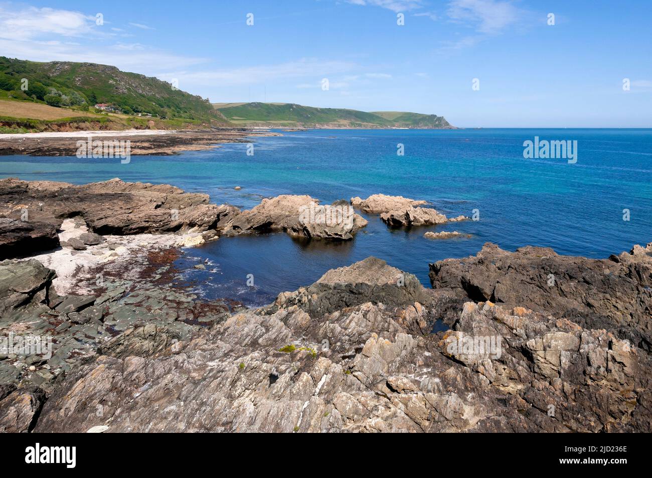 South West Coast Path near Prawle Point, Devon, England Stock Photo - Alamy