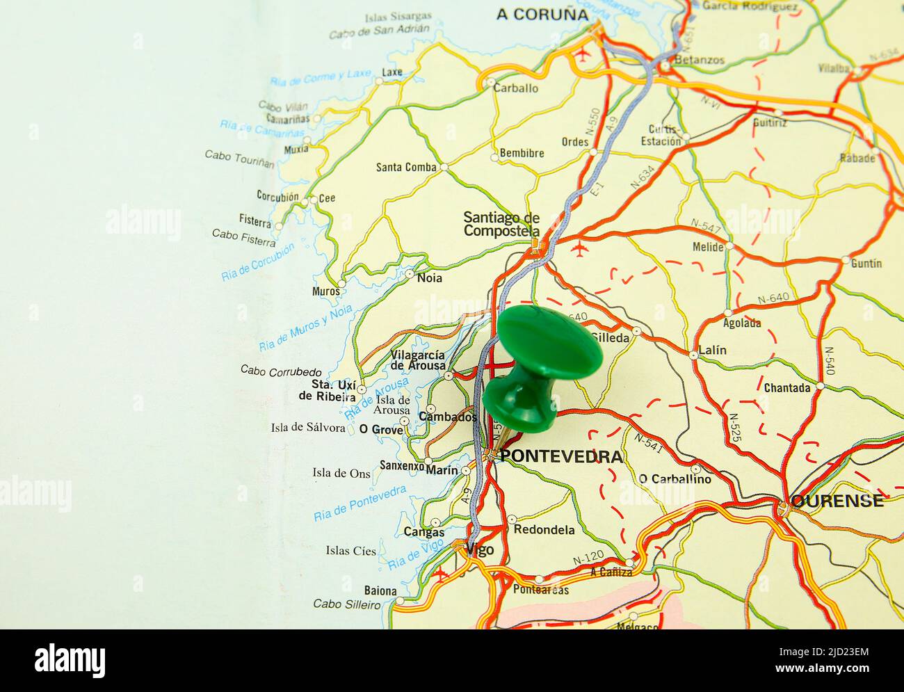 Pontevedra spain map hi-res stock photography and images - Alamy