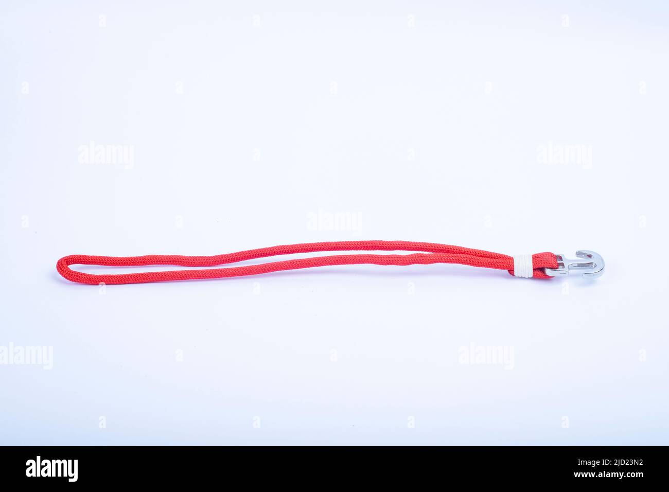 Red thread, string as an amulet for wrist isolated on white. Red ...
