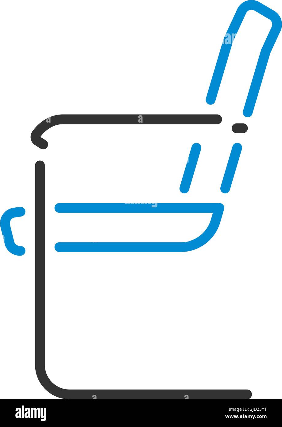 Guest Office Chair Icon. Editable Bold Outline With Color Fill Design ...