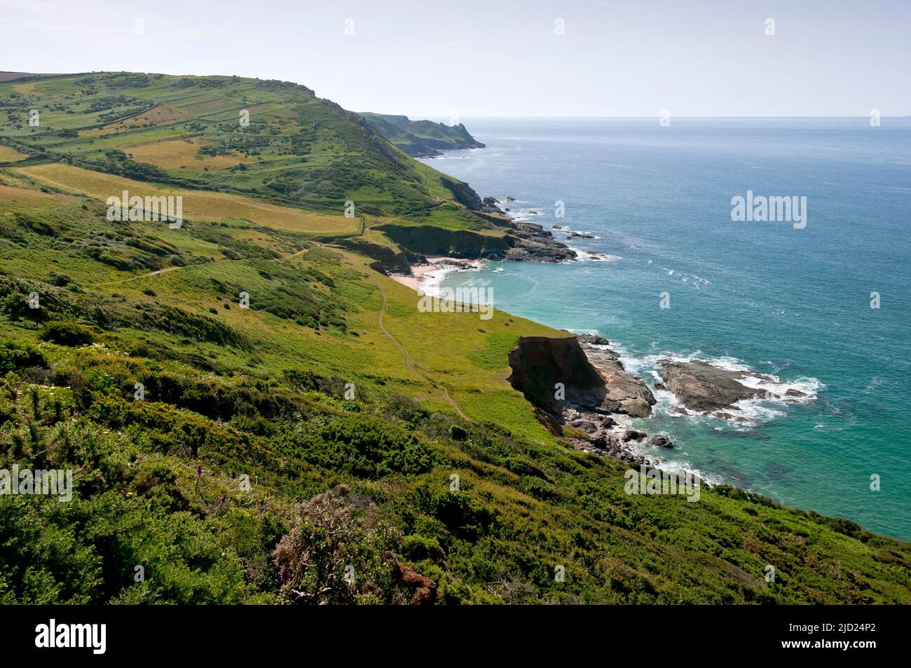 South West Coast Path near Prawle Point, Devon, England Stock Photo - Alamy