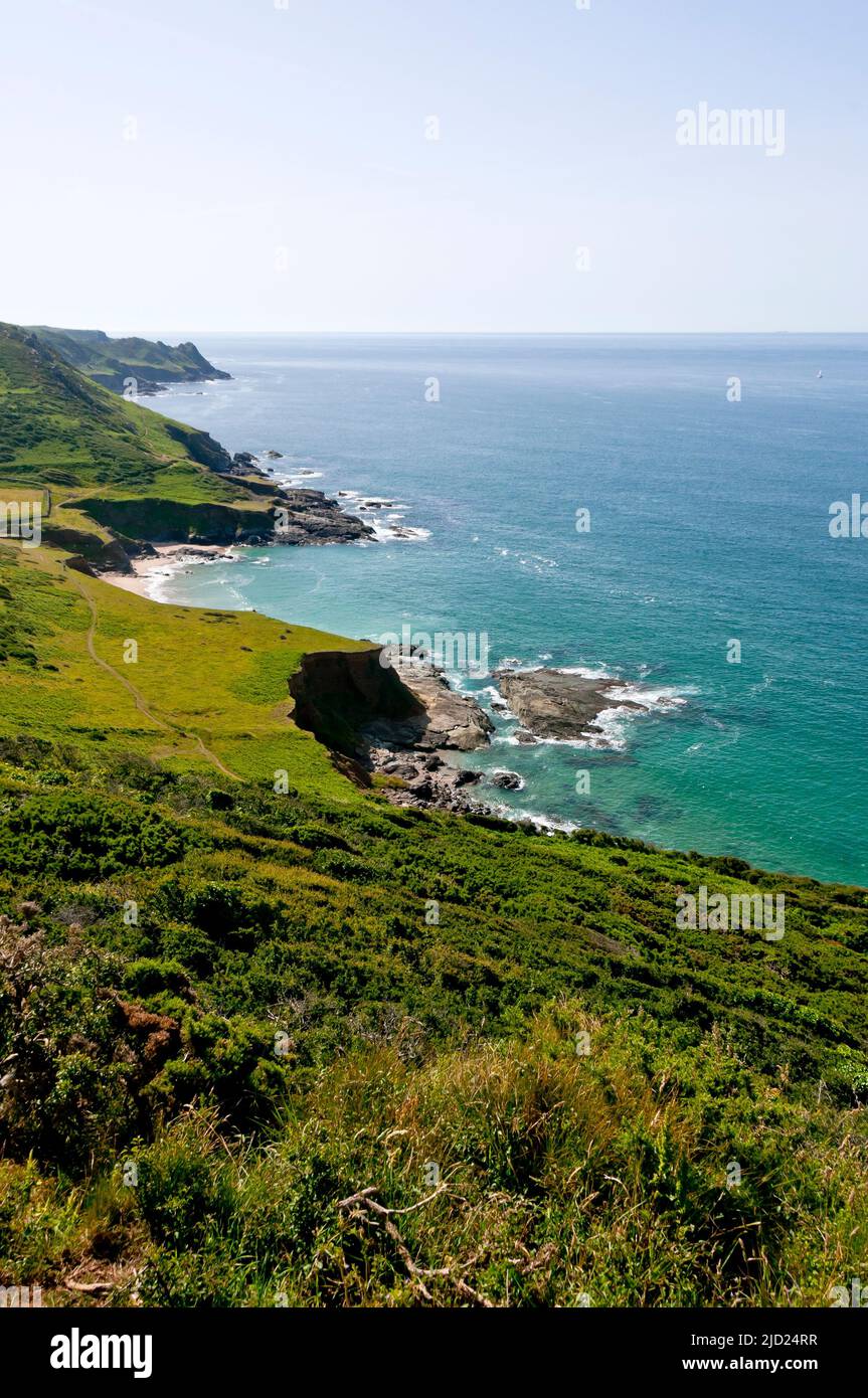 South West Coast Path near Prawle Point, Devon, England Stock Photo - Alamy