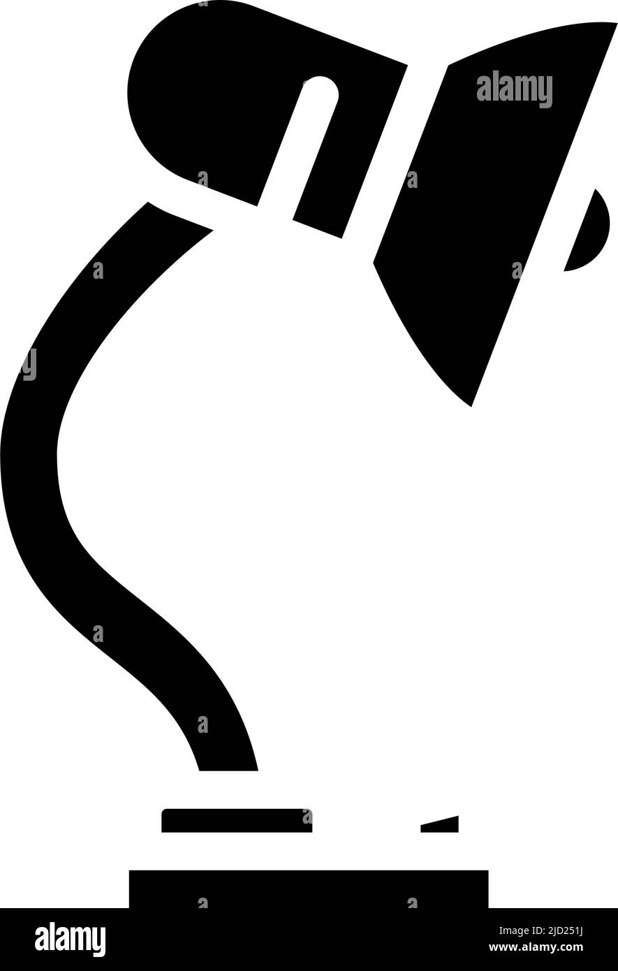 desk lamp glyph icon vector illustration Stock Vector Image & Art - Alamy