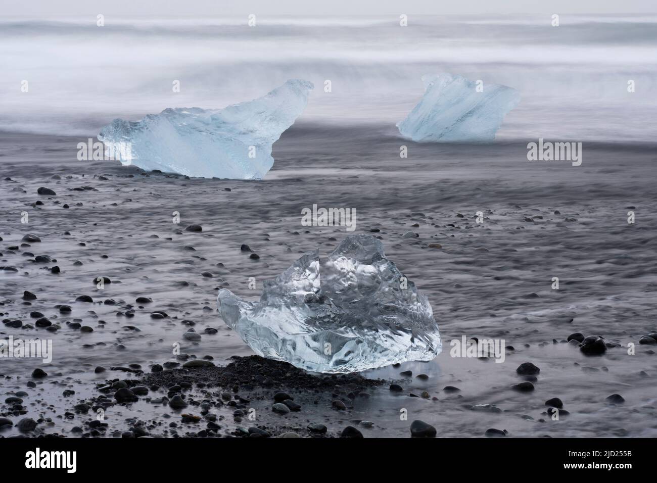 Blocks of ice, Diamond Beach, Jokulsarlon, Iceland Stock Photo - Alamy