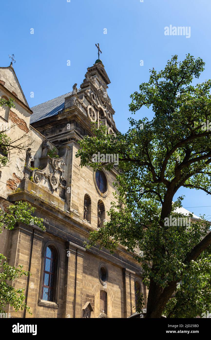 The Bernardine church and monastery in Old Town. Greek Catholic Church ...