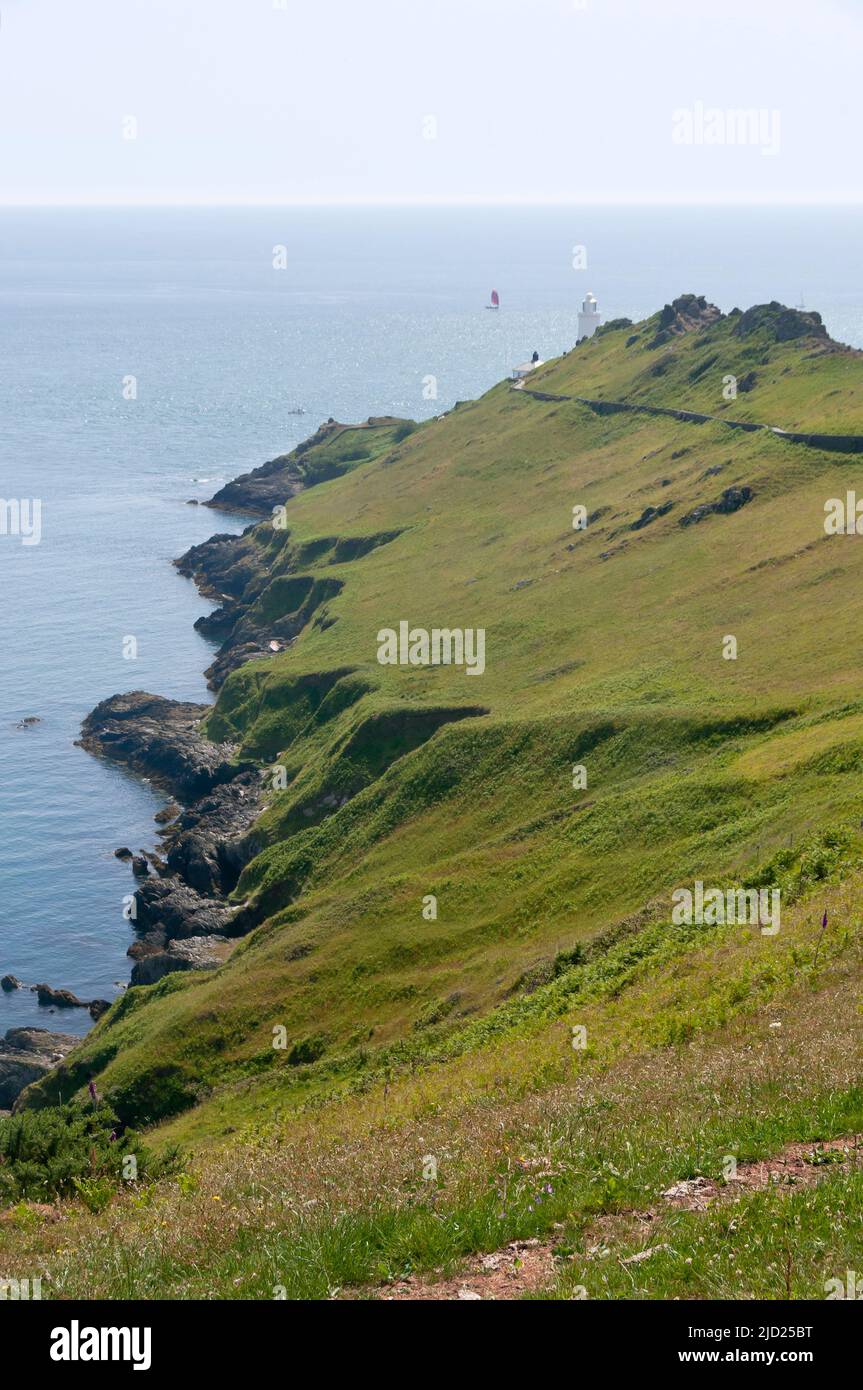 Start Point Lighthouse, Devon, England Stock Photo - Alamy