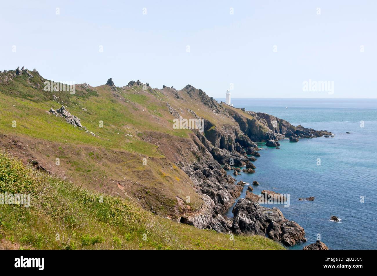Start Point Lighthouse, Devon, England Stock Photo - Alamy