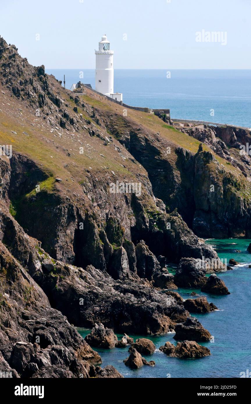 Start Point Lighthouse, Devon, England Stock Photo - Alamy