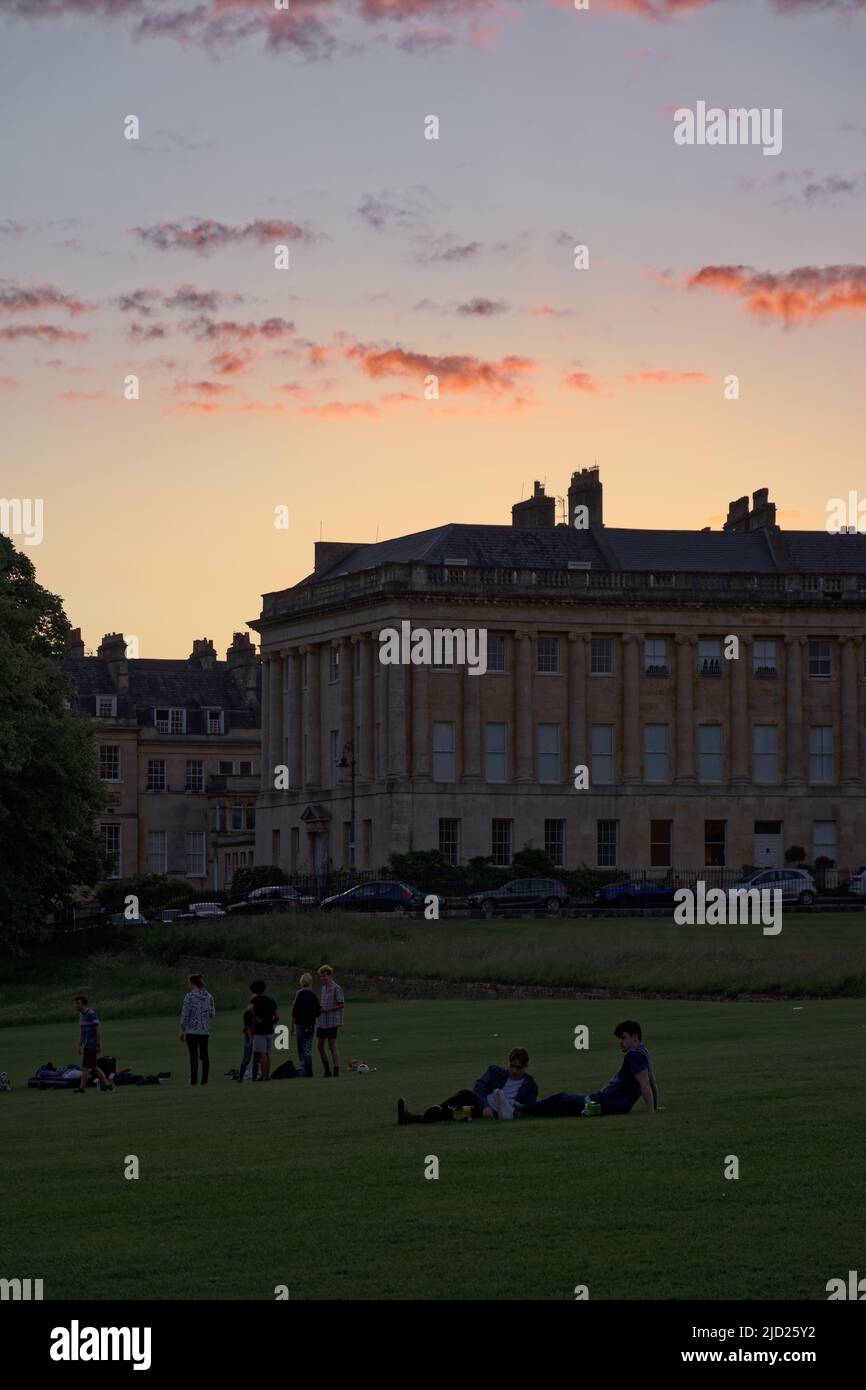 Evening sunset in Bath Stock Photo - Alamy