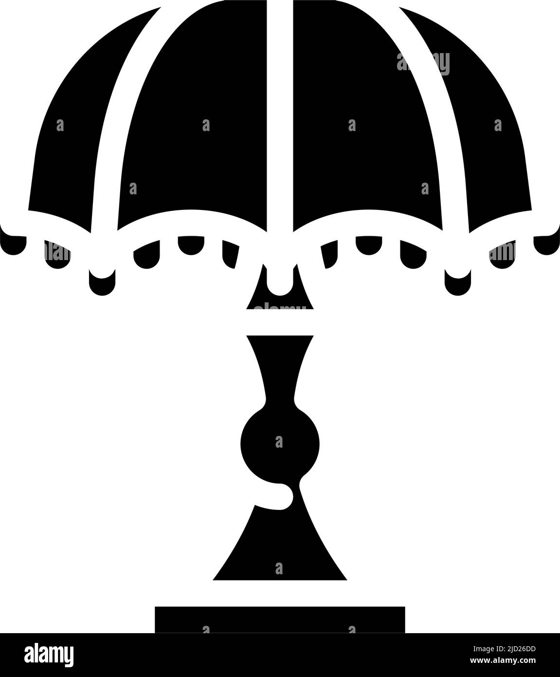 elegant electronic lamp glyph icon vector illustration Stock Vector ...