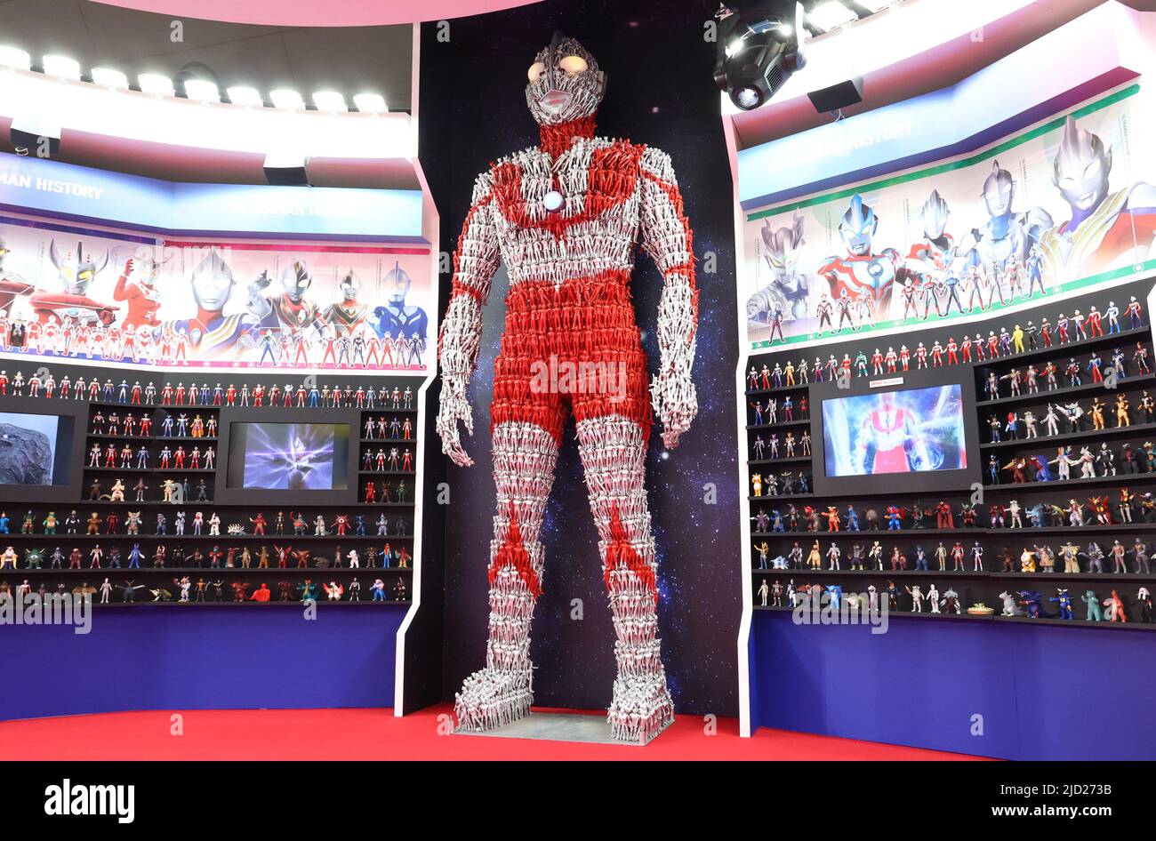 Tokyo, Japan. 16th June, 2022. Japanese toy maker Bandai displays a 4 ...