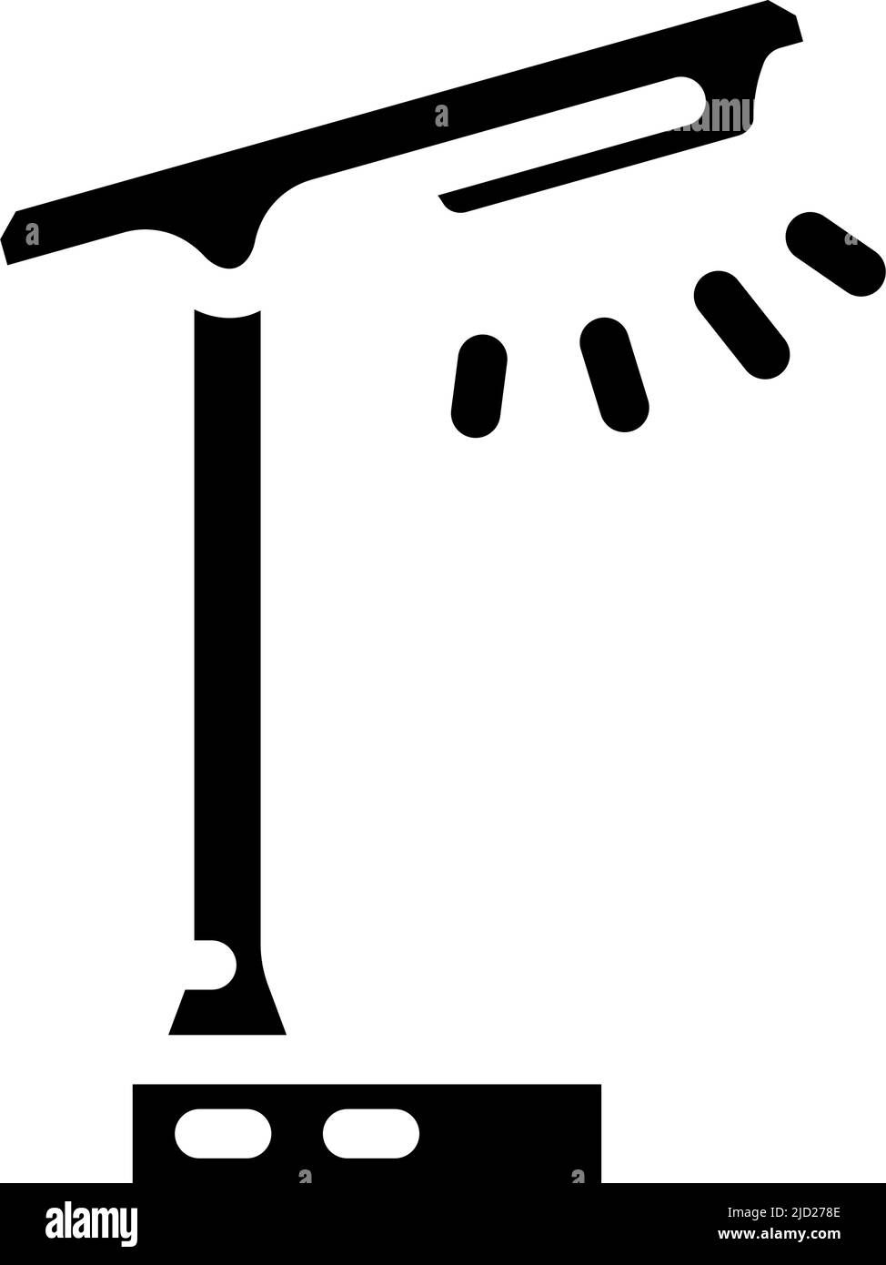 led lamp glyph icon vector illustration Stock Vector Image & Art - Alamy