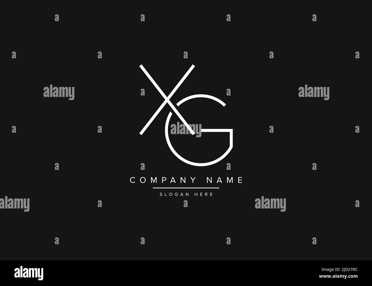 Alphabet letter icon logo XG Stock Vector Image & Art - Alamy