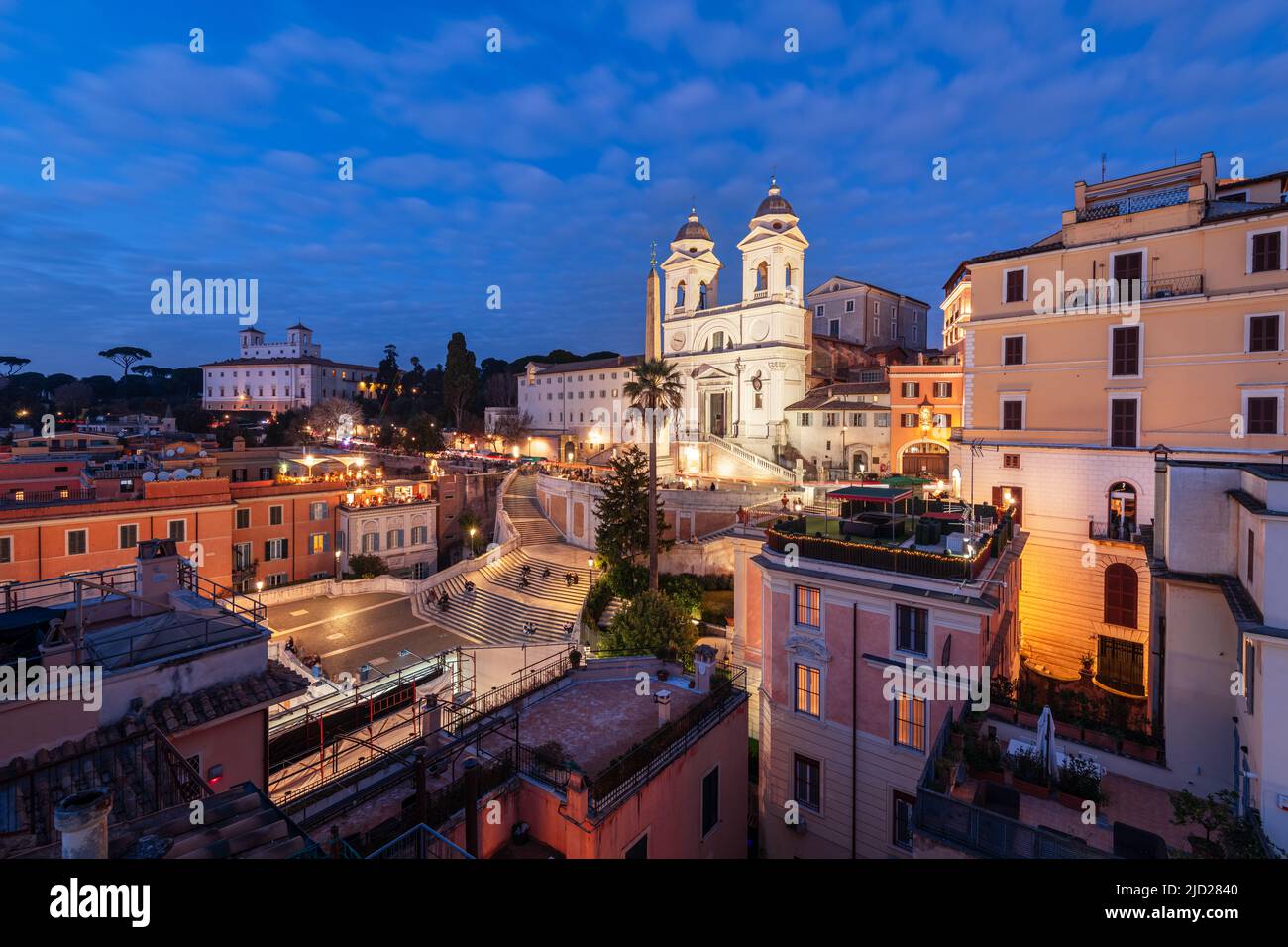 Spanish steps rome aerial hi-res stock photography and images - Alamy