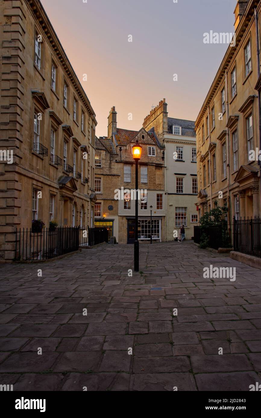 Bath City Centre at sunset Stock Photo - Alamy