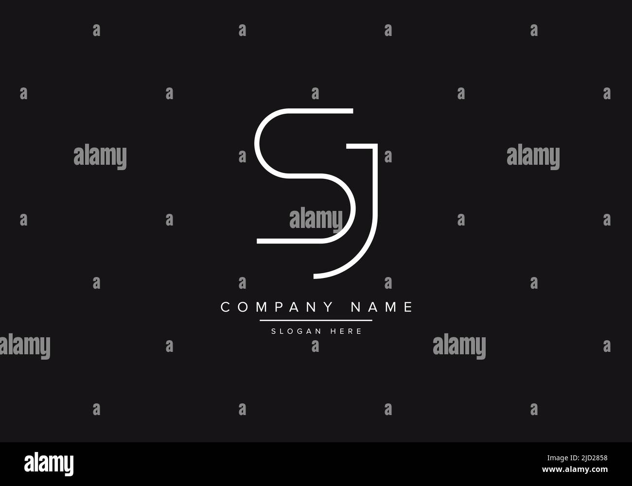 Alphabet letter icon logo SJ Stock Vector Image & Art - Alamy