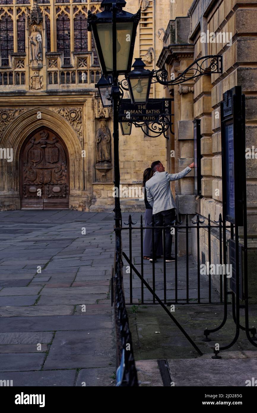 Bath City Centre at sunset Stock Photo - Alamy