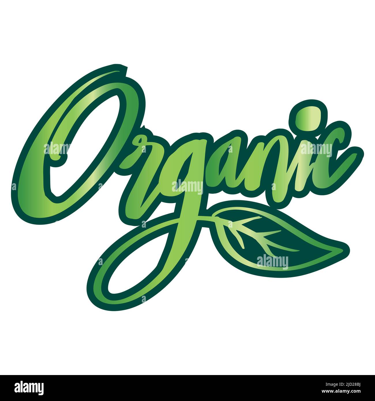 Organic hand lettering. Logo concept Stock Photo - Alamy