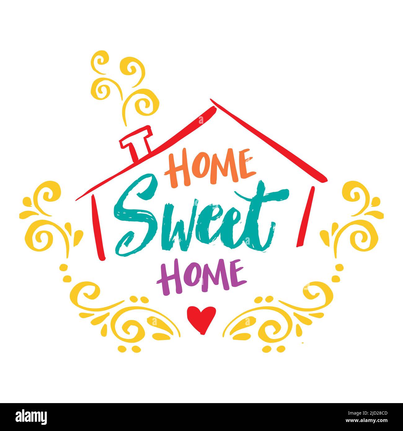Home sweet home vintage Cut Out Stock Images & Pictures - Alamy