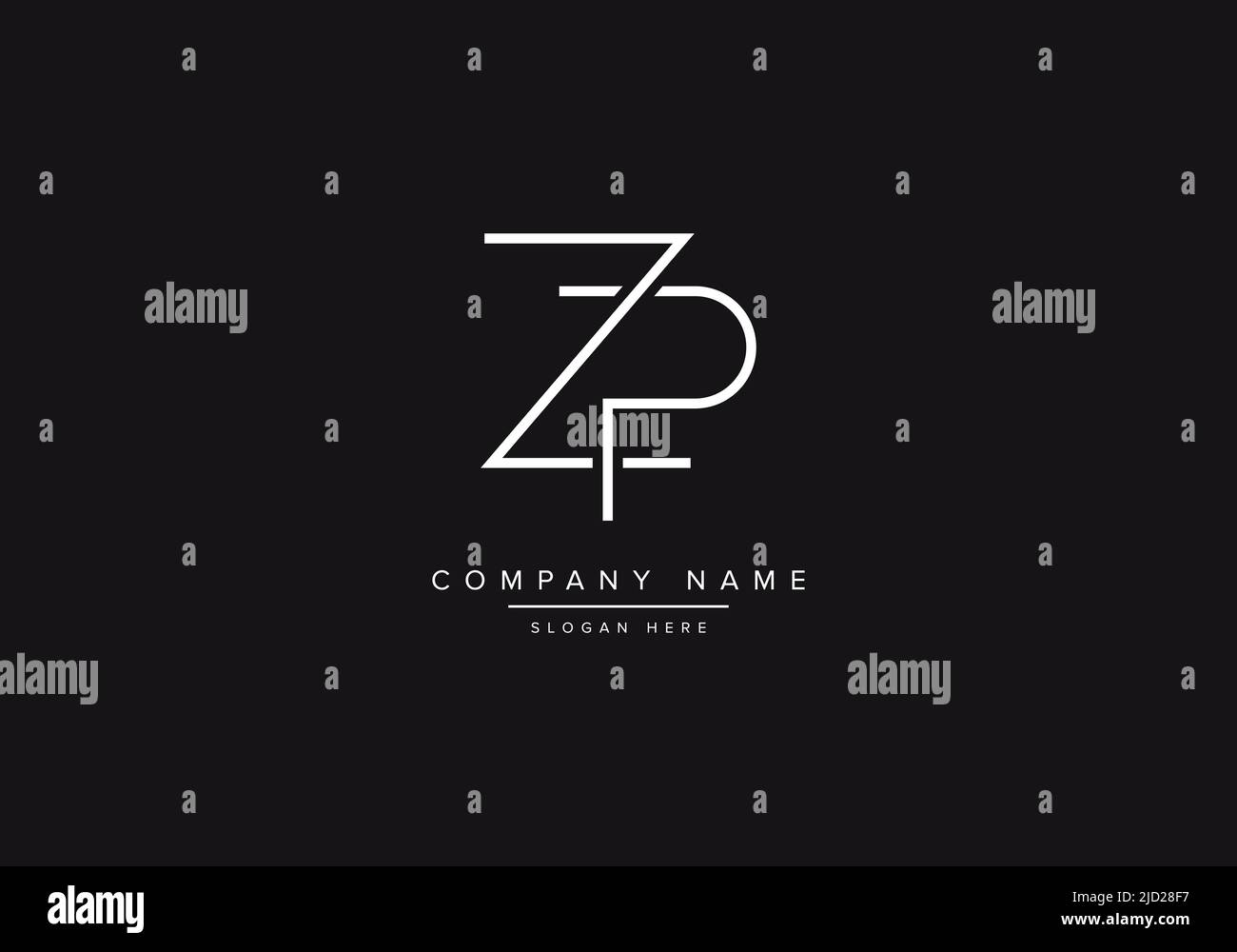 Alphabet letter icon logo ZP Stock Vector Image & Art - Alamy