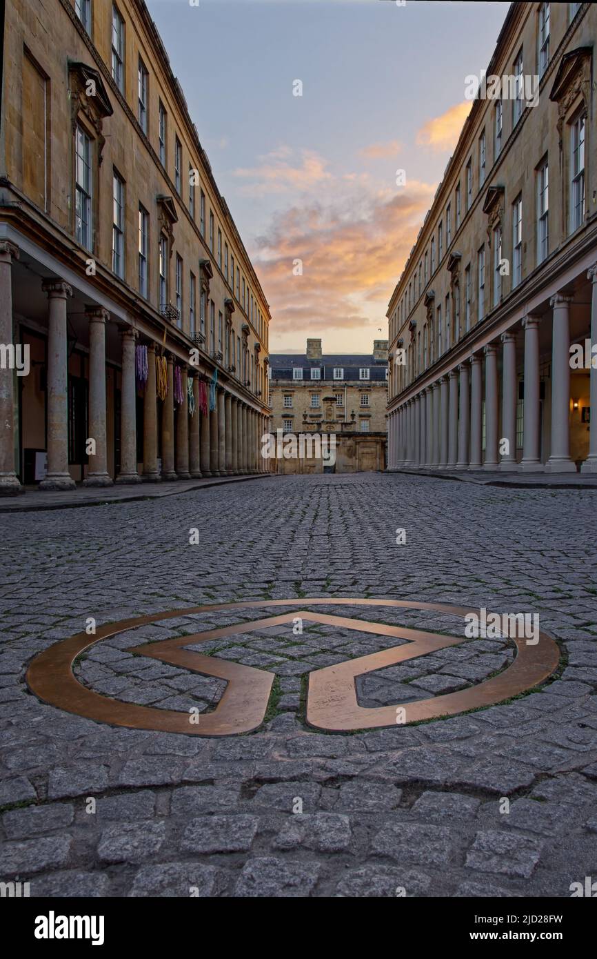 Bath City Centre at sunset Stock Photo - Alamy