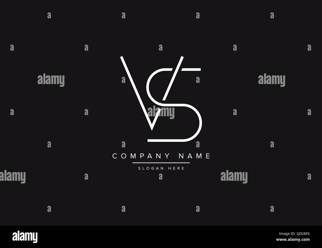 Alphabet letter icon logo VS Stock Vector Image & Art - Alamy