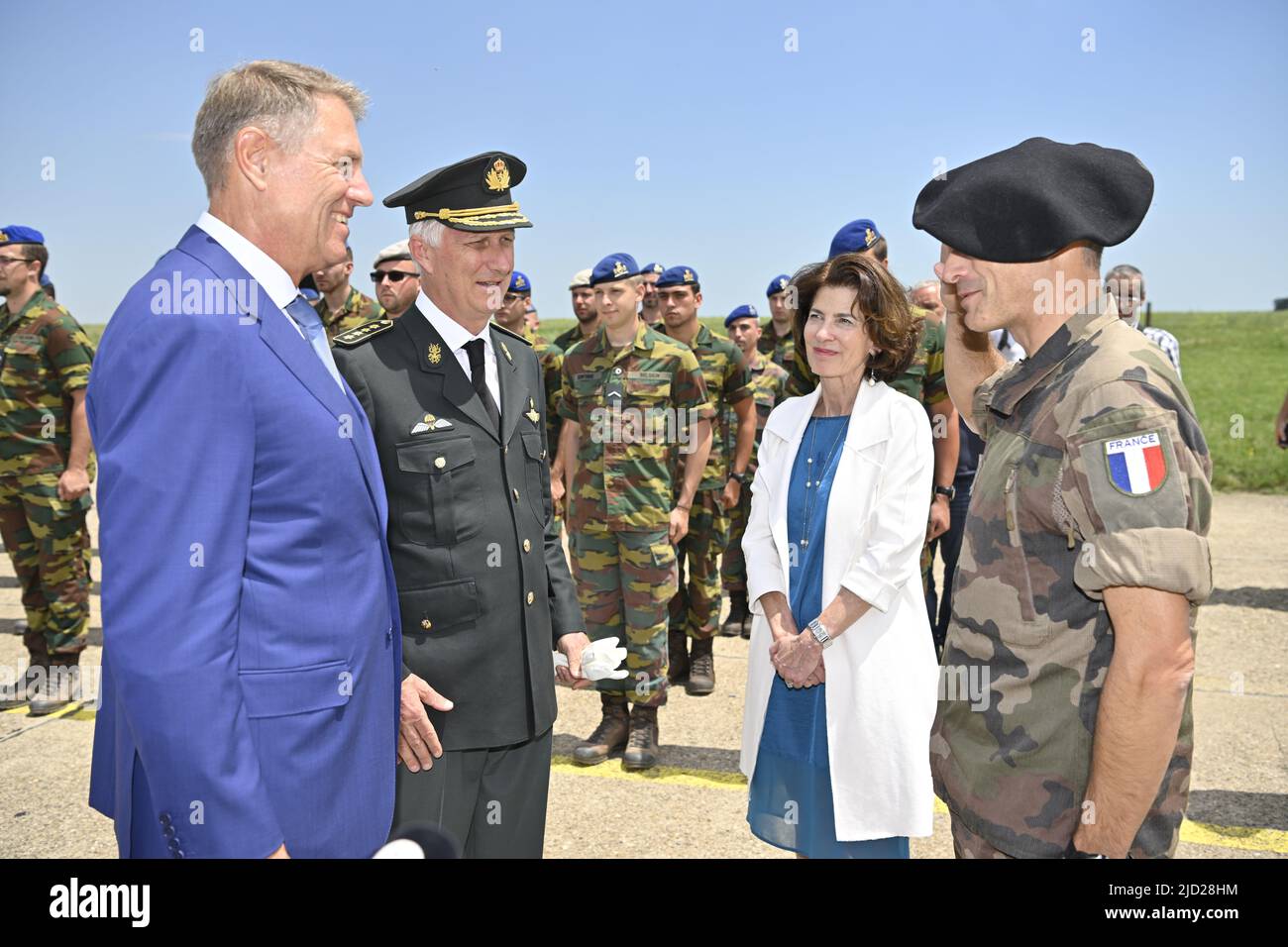 Romania president Klaus Iohannis and King Philippe - Filip of Belgium ...