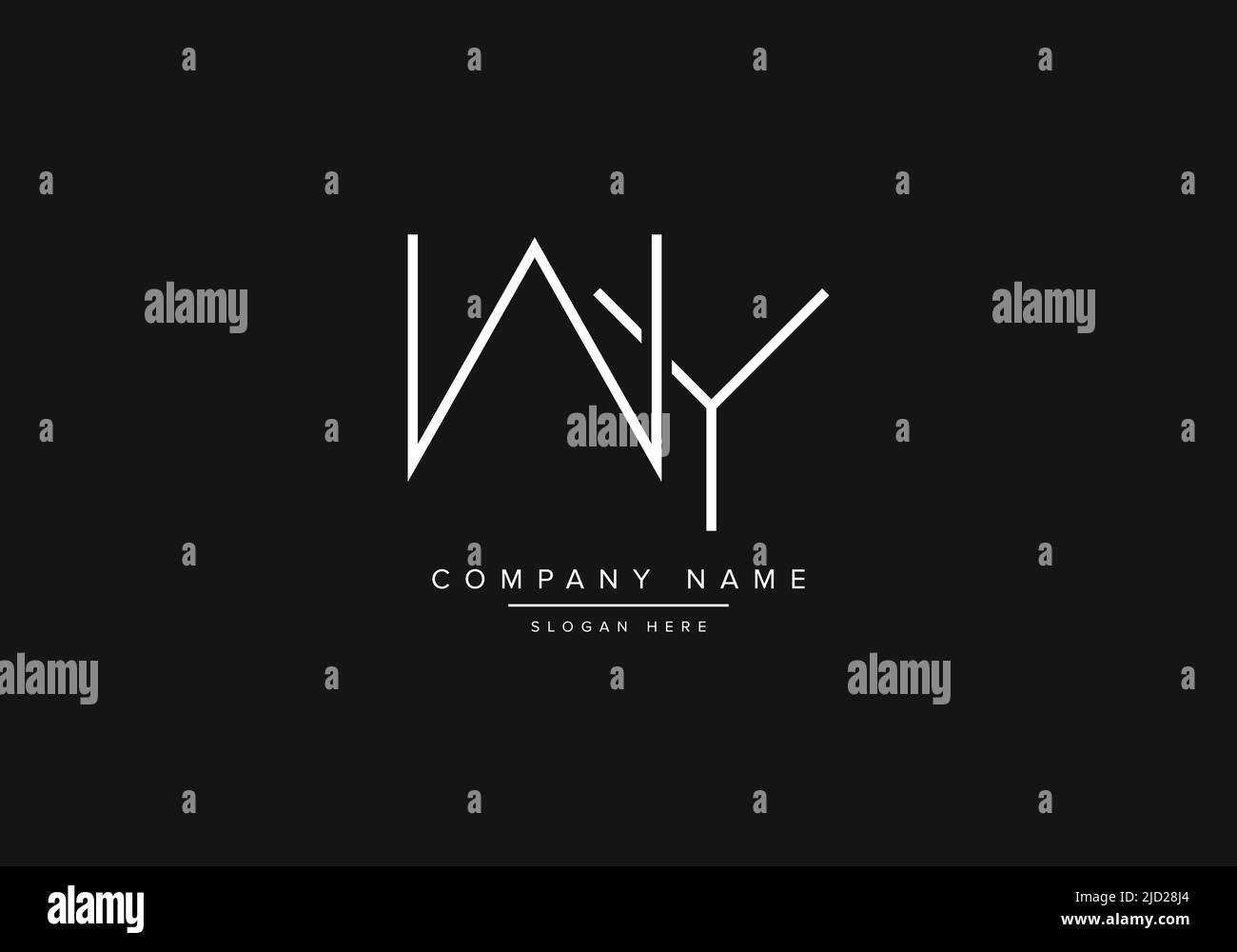 Alphabet letter icon logo WY Stock Vector Image & Art - Alamy