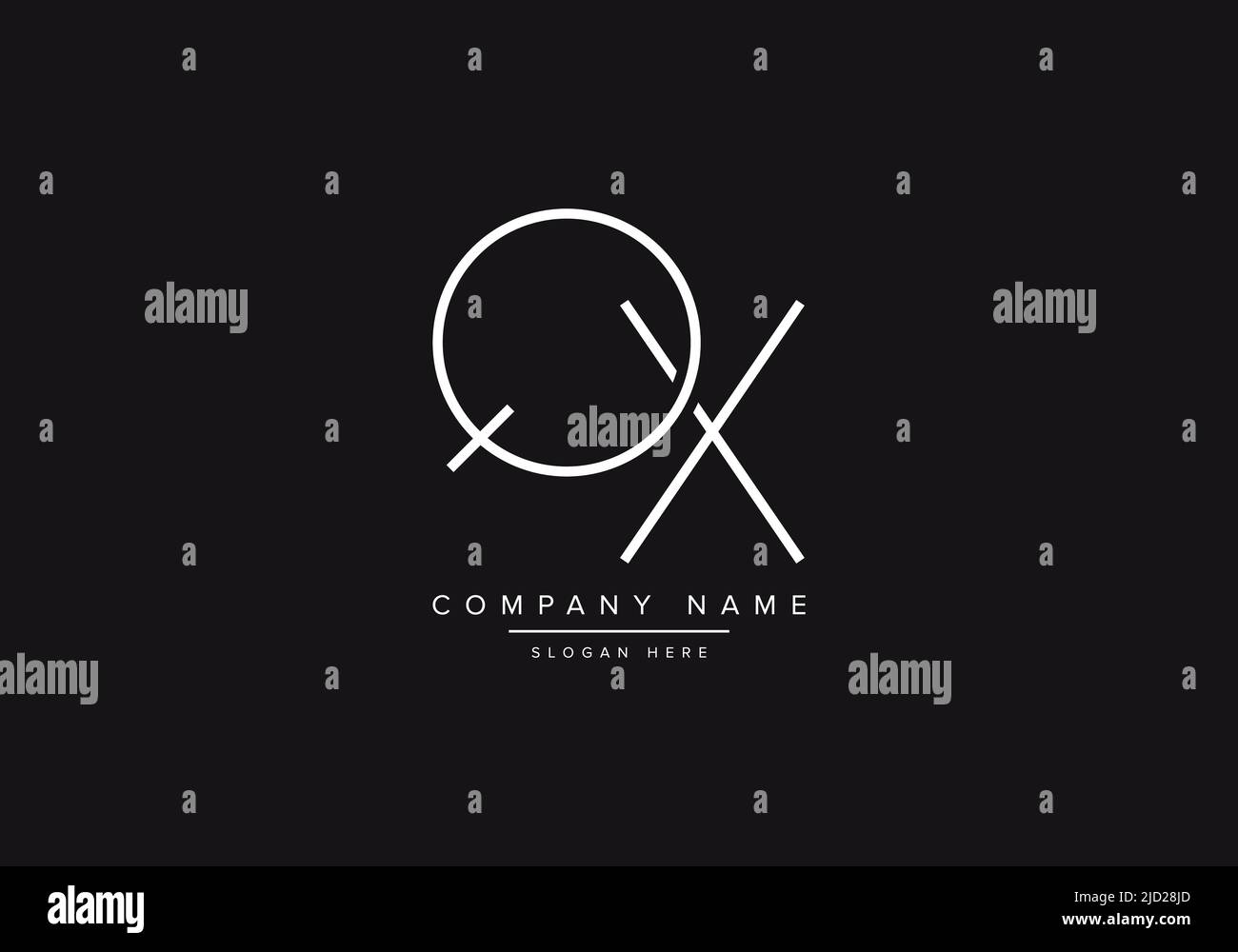 Alphabet letter icon logo QX Stock Vector Image & Art - Alamy