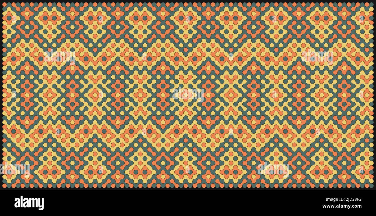 Random color rounded truchet tiling illustration Stock Vector Image ...