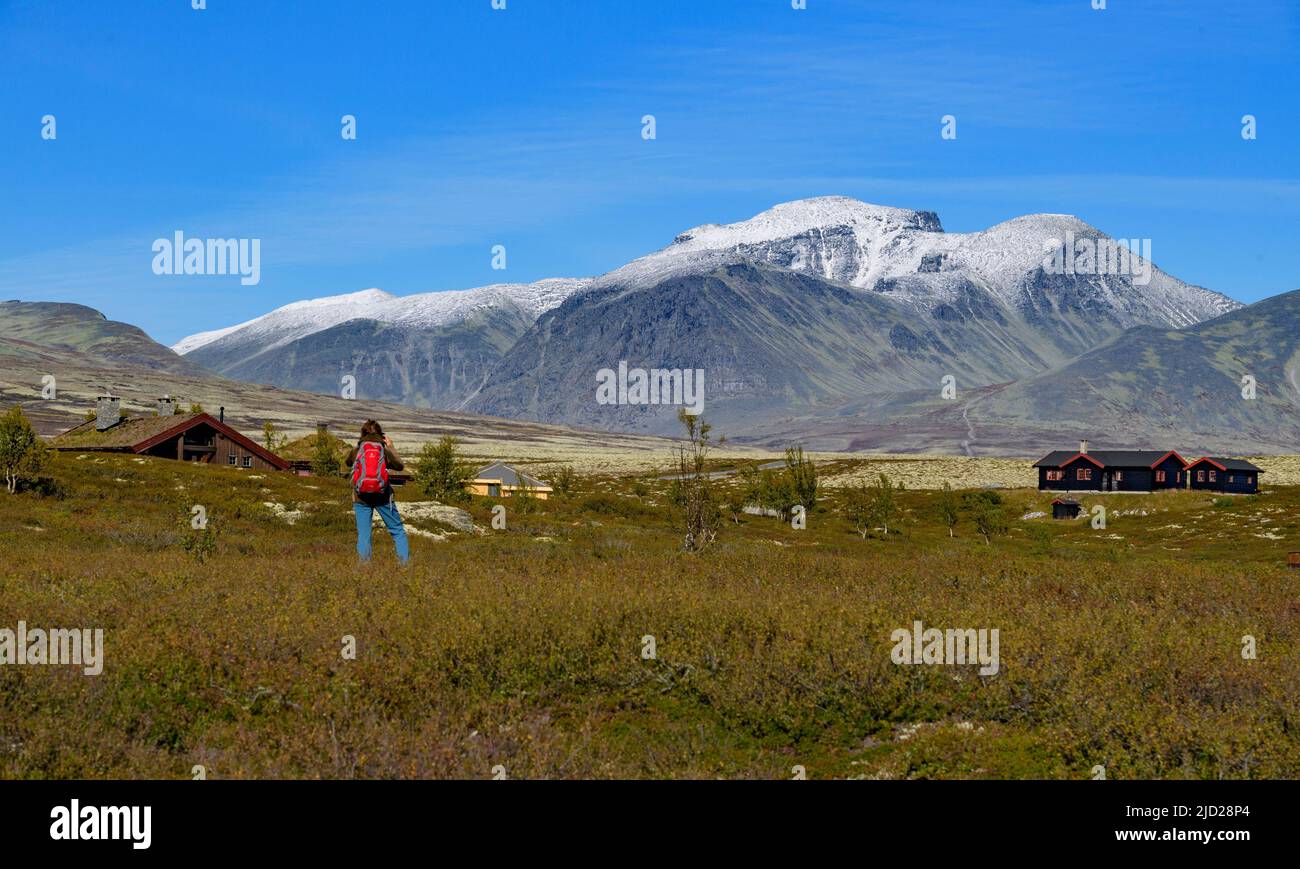 View from Spranget (Sel municipality, Innlandet, Norway) towards ...