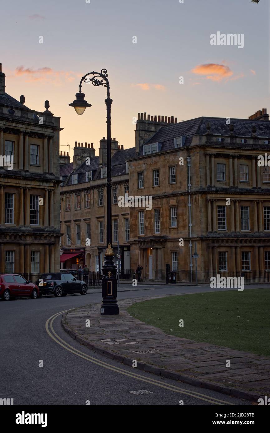 Bath City Centre at sunset Stock Photo - Alamy