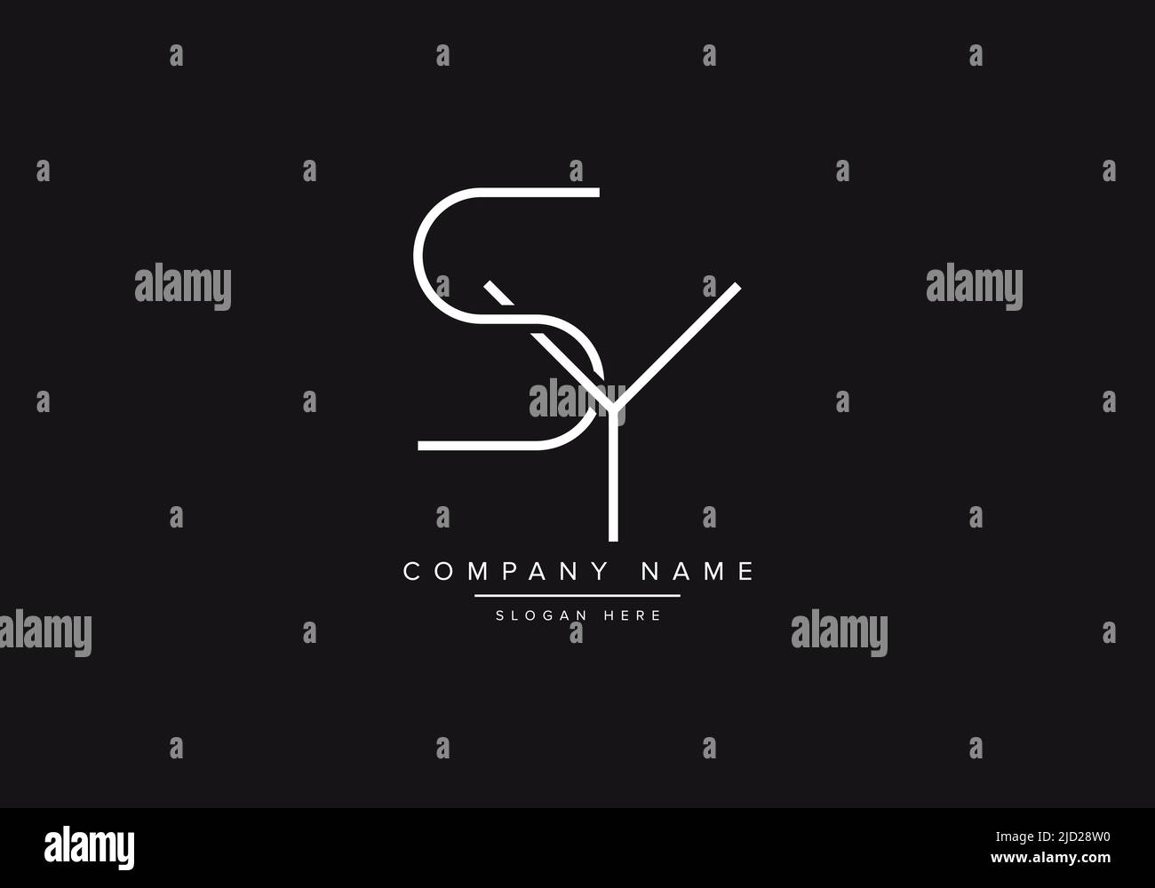 Alphabet letter icon logo SY Stock Vector Image & Art - Alamy