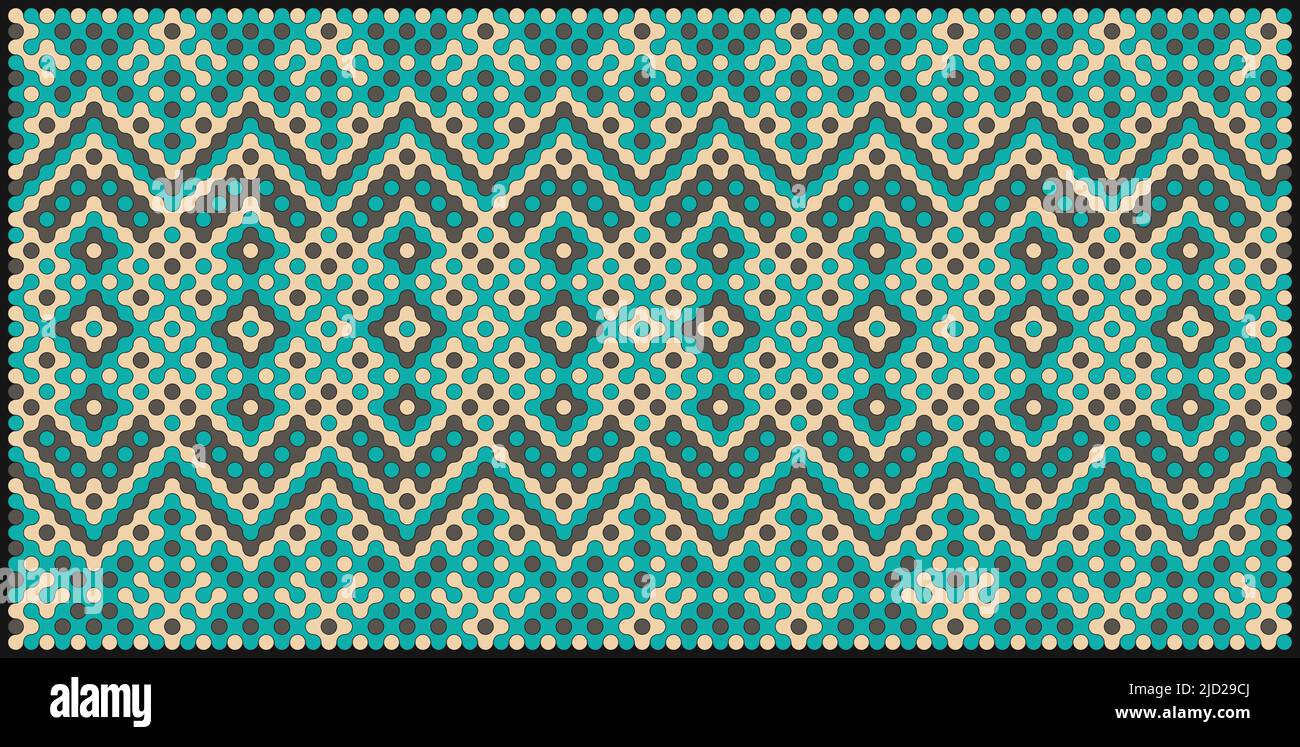 Random color rounded truchet tiling illustration Stock Vector Image ...