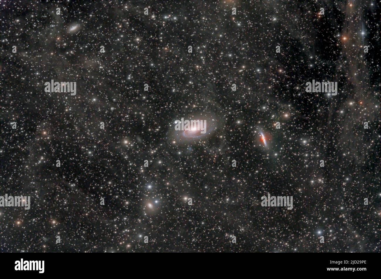 The area around the bright galaxies Messier 81 and Messier 82 in ...