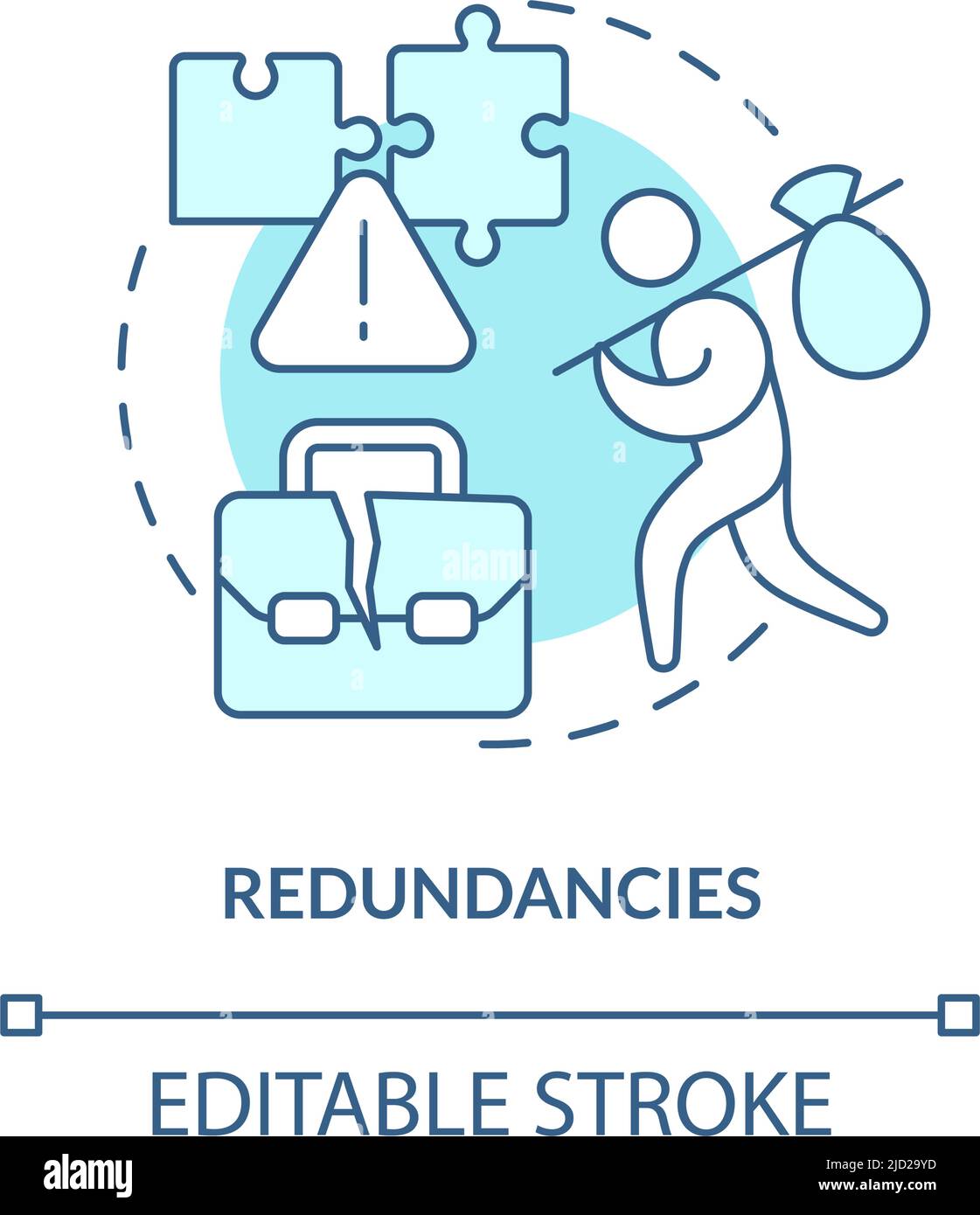 Redundancy concept Stock Vector Images - Alamy