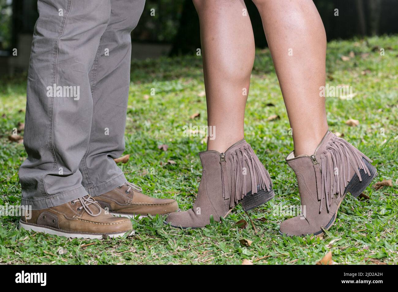 Legs loving couples man and woman beautiful shoes Stock Photo - Alamy